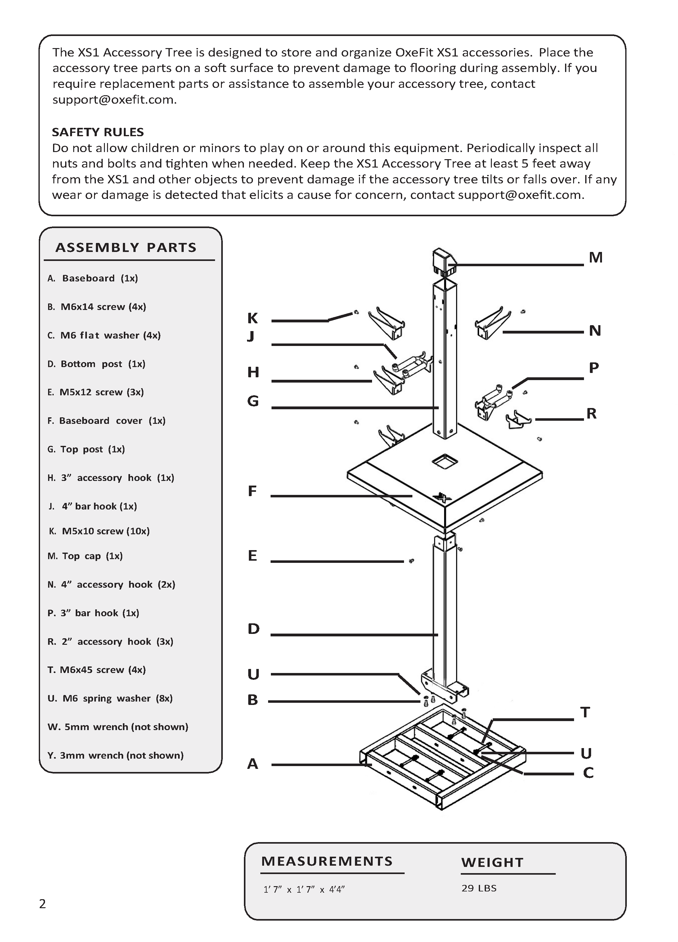 Assemble Accessory Tree – OxeFit