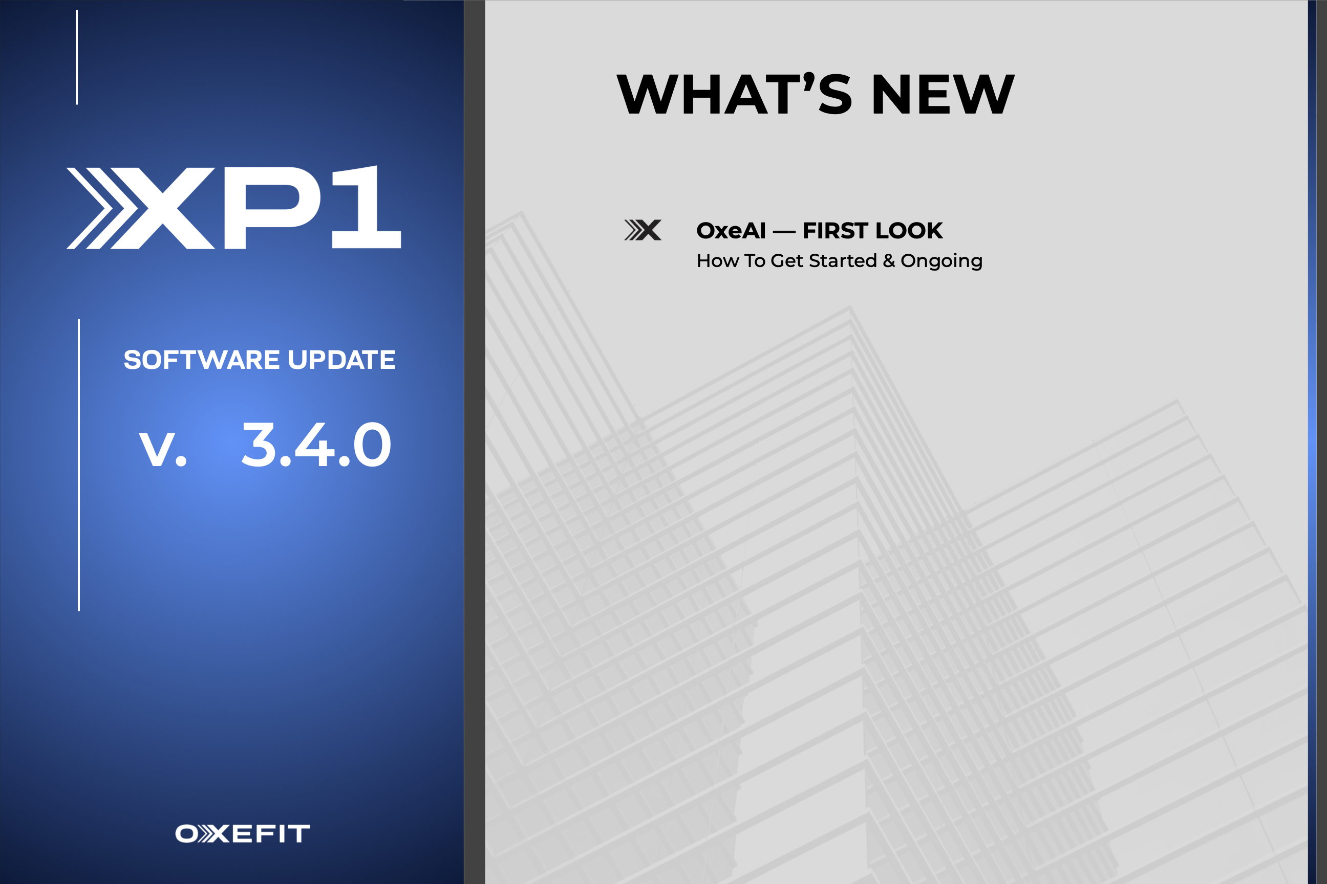 XP1 ⦁ 3.4.0 Release Notes – OxeFit